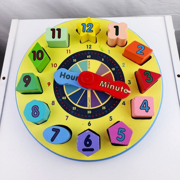 Melissa & Doug | Toys | Melissa Doug Wooden Clock Shape Sorting ...